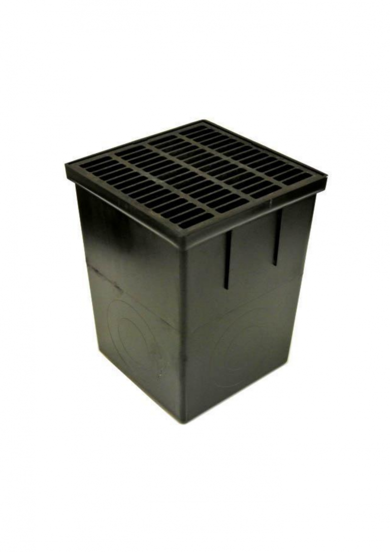 Nice Backyard | 300mm Pit & Grate Black Allstorm - Nice Backyard