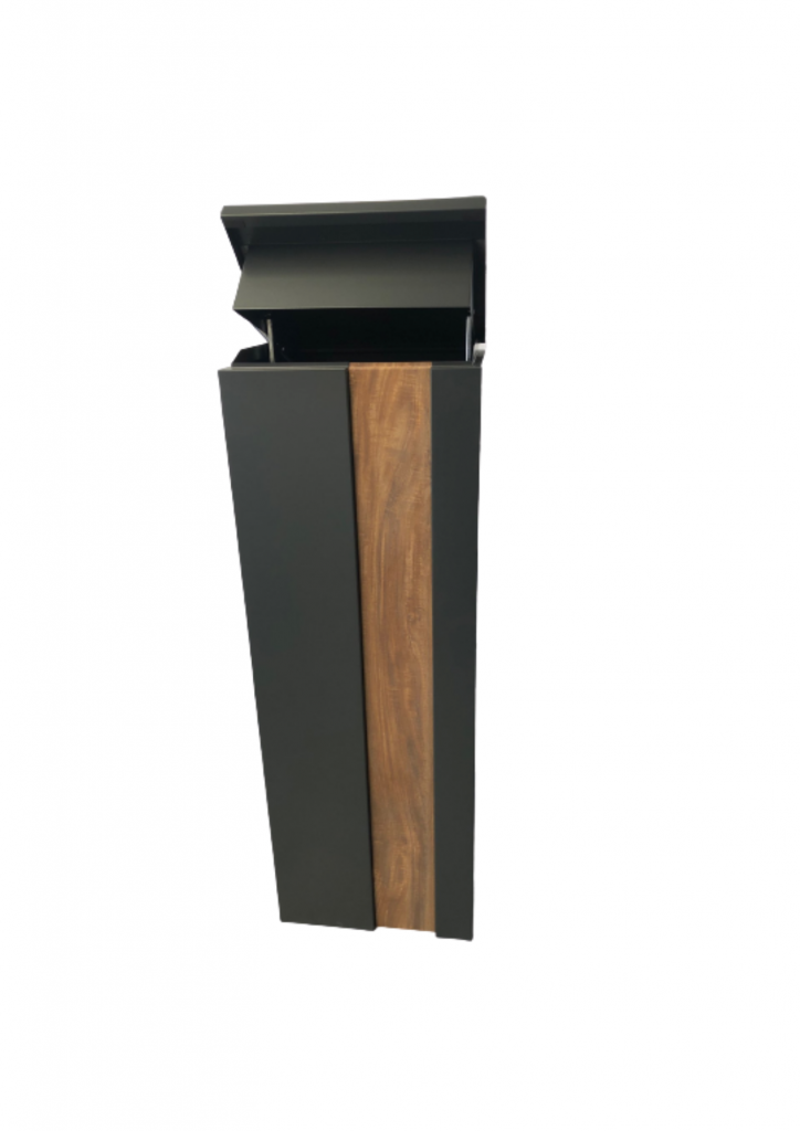 Nice Backyard | Metal Mailbox – Nice Backyard Black Slim Parcel Box ...